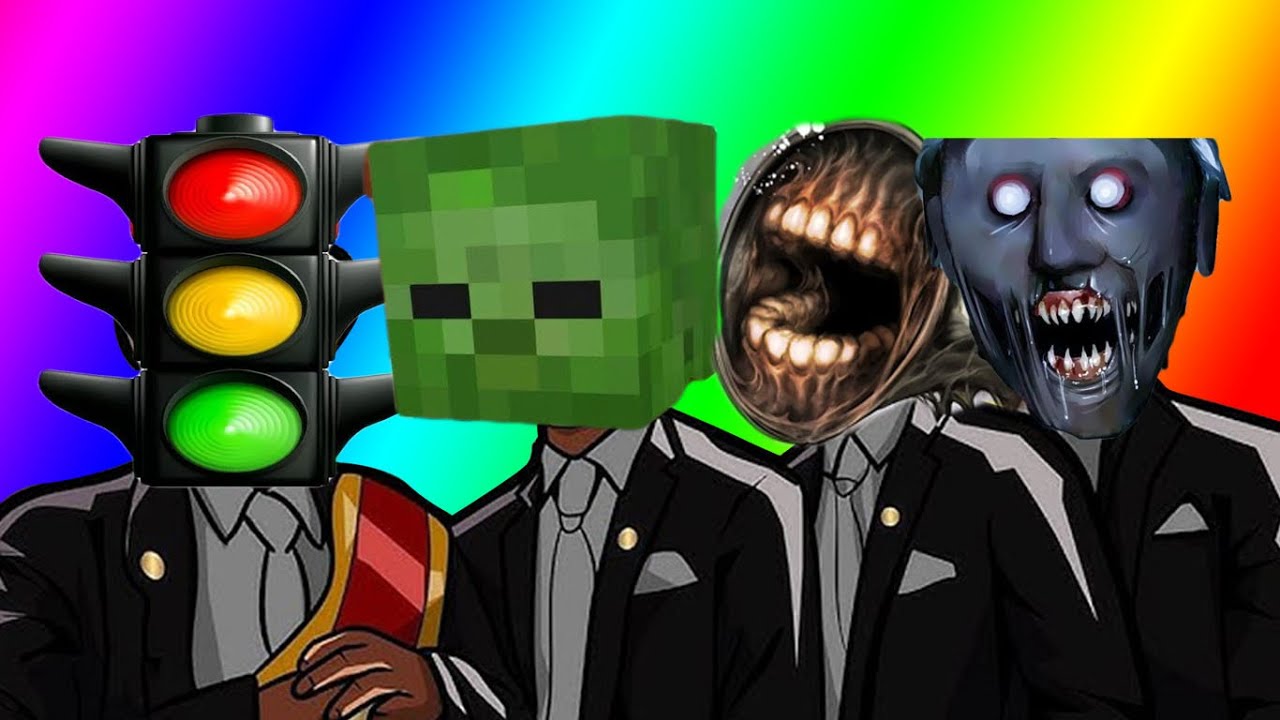 Traffic Light Head & Monster School & Siren Head & Granny-Coffin Dance ...