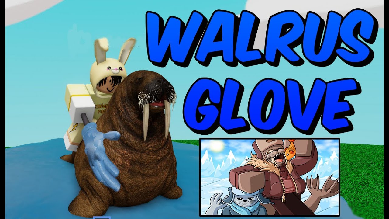 ОБЗОР ПЕРЧАТКИ МОРЖ🦭WALRUS SLAP BATTLES ROBLOX - YouTube