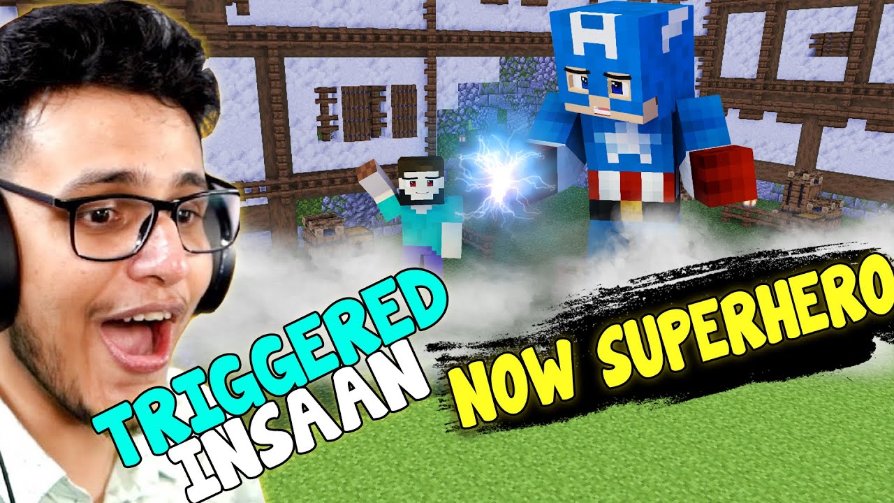 Triggered Insaan Now Superhero in Minecraft | Minecraft Funny Video ...