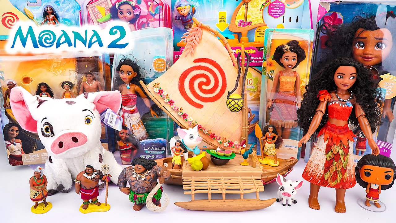 Unboxing Disney Moana 2 Toys Collection | Review Disney Moana Classic ...