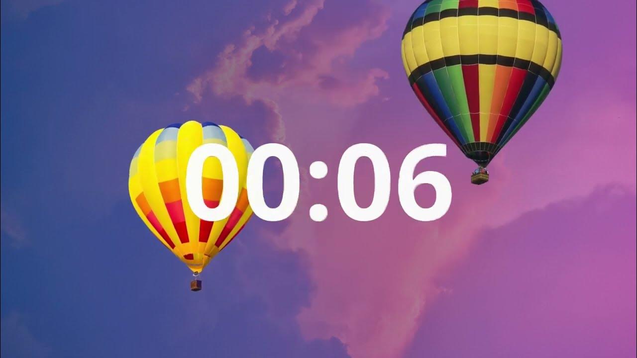 1 Minute air balloons Countdown Timer. +Alarm - YouTube