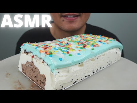 ASMR | Friendly's Celebration Ice Cream Roll | The Hangry Mole - YouTube