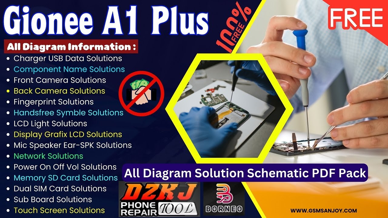 Gionee A1 Plus All Hardware Diagram Solution Schematic PDF - YouTube