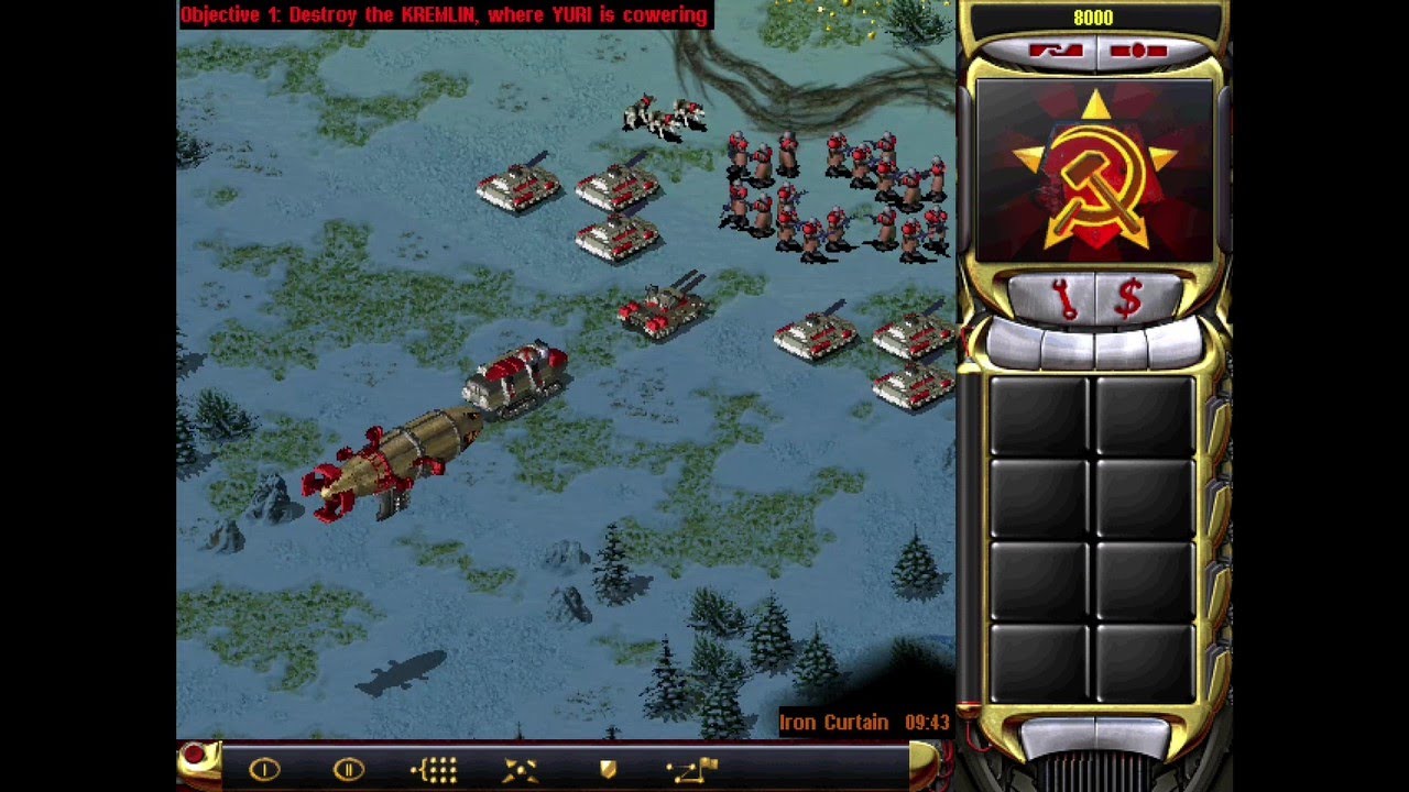 Red Alert 2 - Soviet Campaign - 11th Mission Red Revolution - YouTube