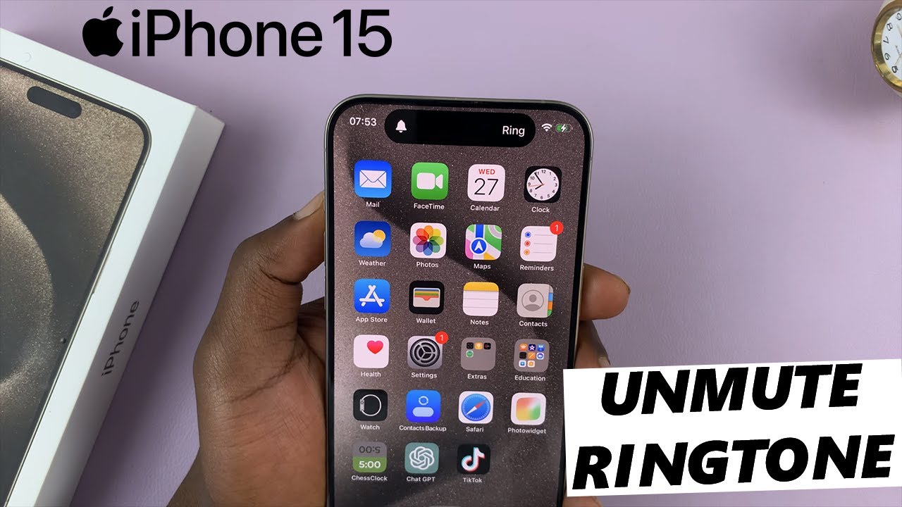 How To UnMute Ringtone On iPhone 15 & iPhone 15 Pro - YouTube