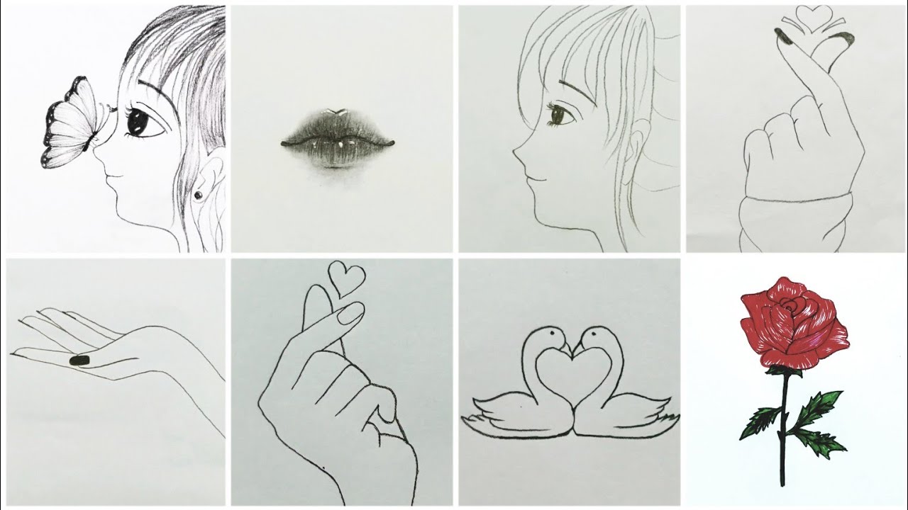 EASY DRAWING TRICKS||SIMPLE AND EASY DRAWING TUTORIALS AND TIPS FOR ...