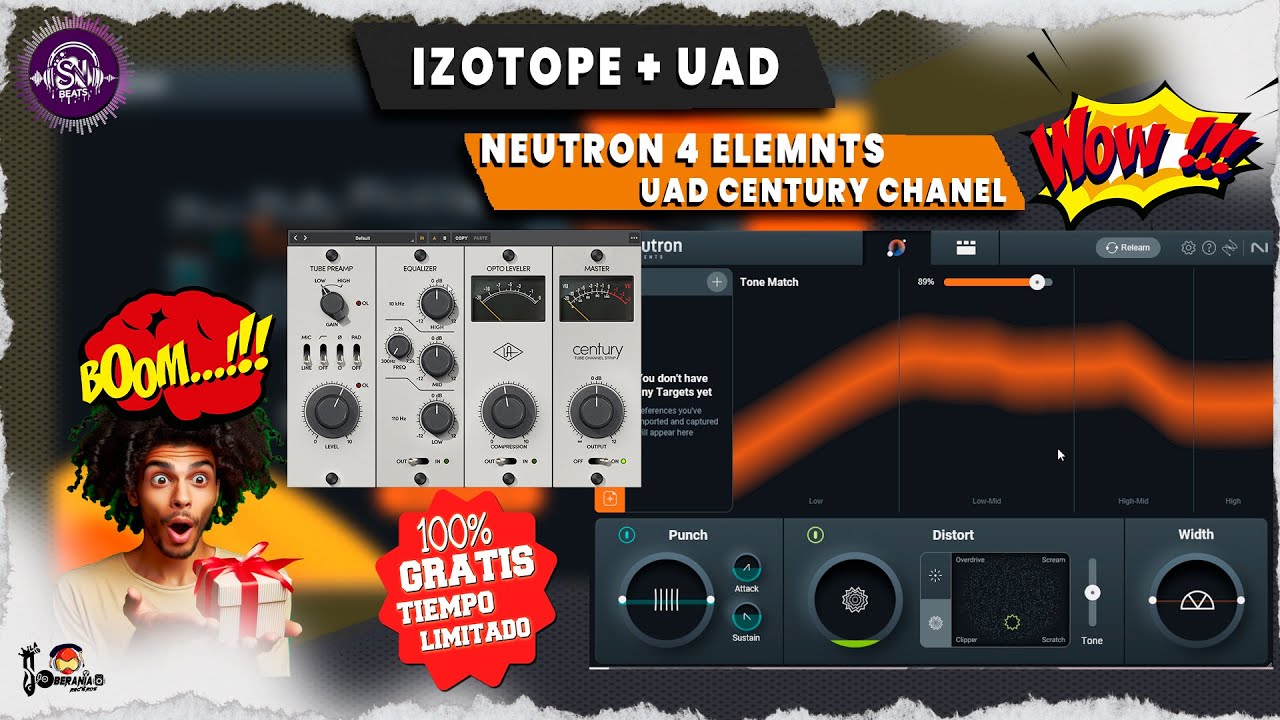 🎁FREE!! NEUTRON 4 ELEMNTS Y CENTURY TUBE, IZOOTOPE Y UAD POR TIEMPO LIMITADO⌛⏲(DESCARGA👇👇) - YouTube