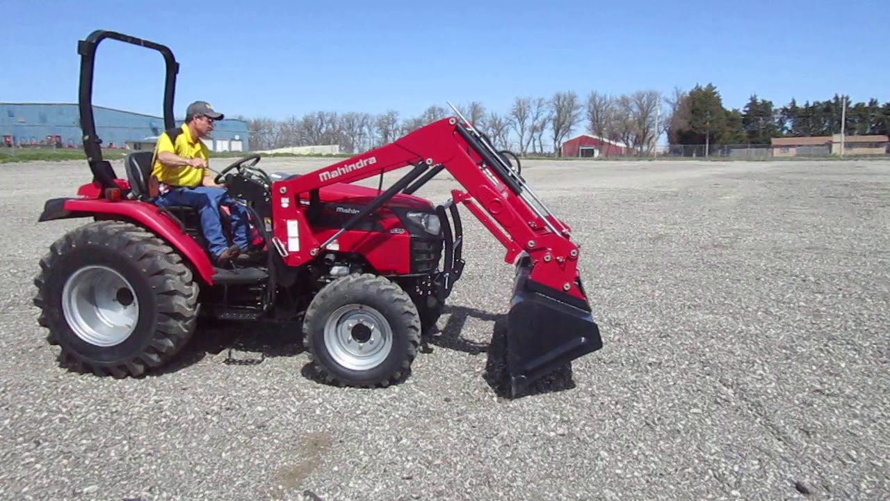 2015 Mahindra 2540 MFWA Shuttle Drive Tractor w/Quick-Tach Loader - YouTube