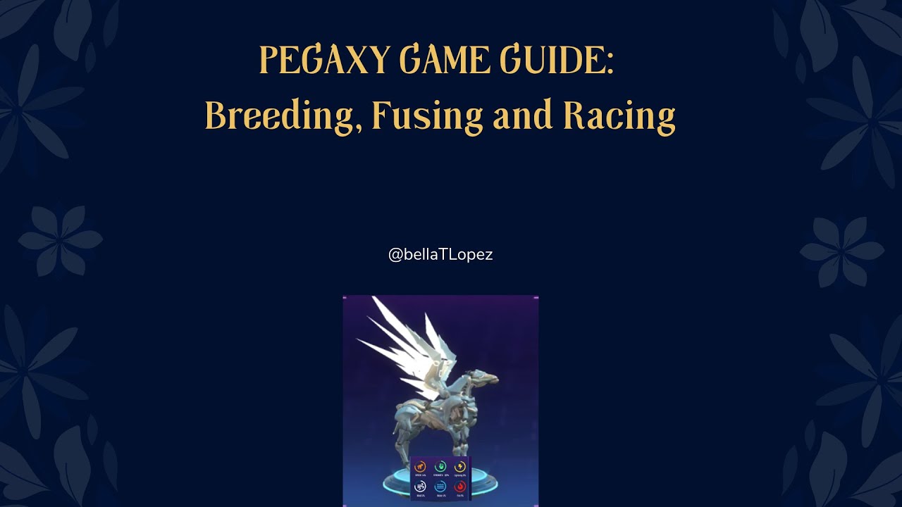 Pegaxy Guide: How to Breed, Fuse and Race - YouTube