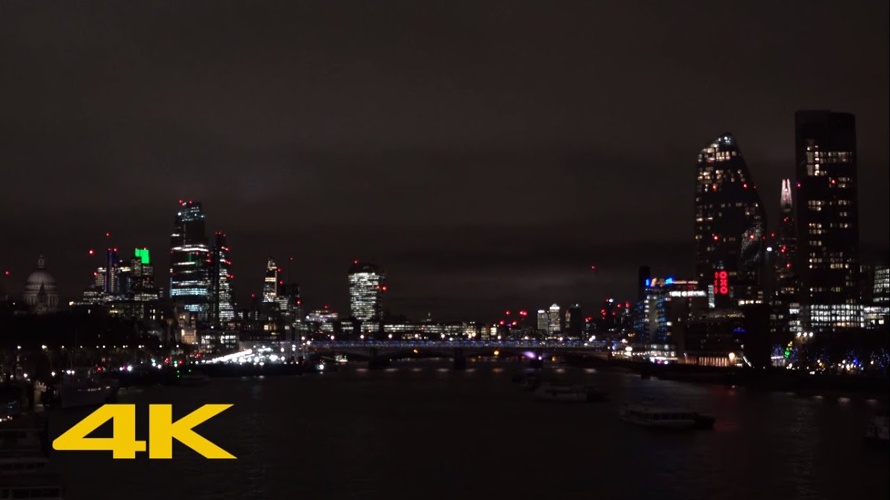London Walk: Waterloo Bridge at Night | via Kingsway & Aldwych【4K ...