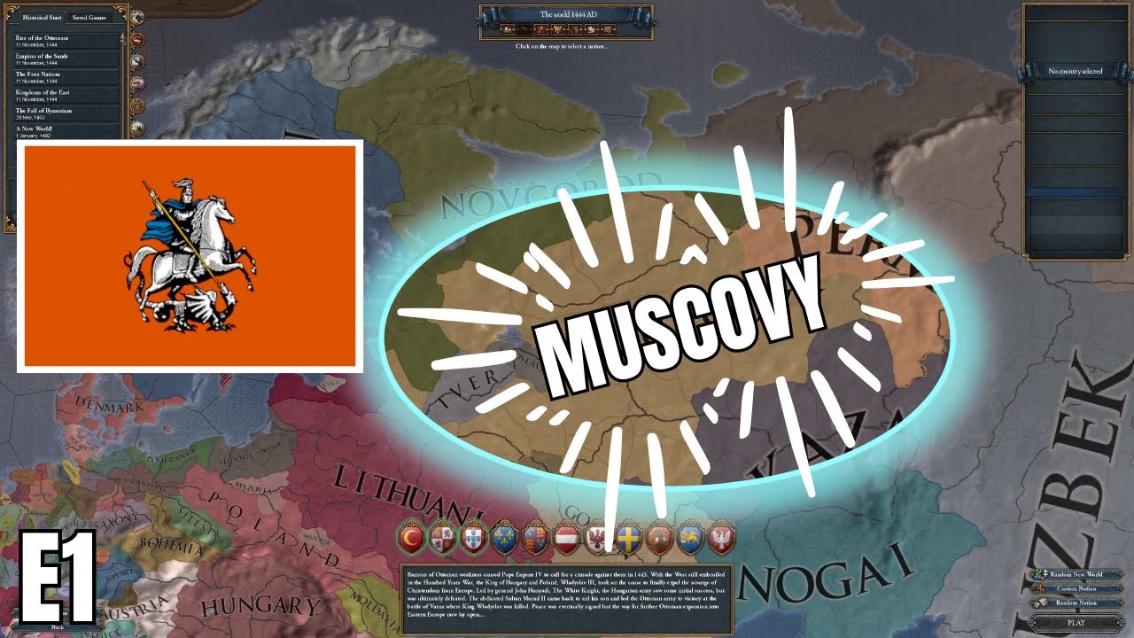 Let's Play Europa Universalis IV | THE RISE OF MUSCOVY & WAR WITH ...