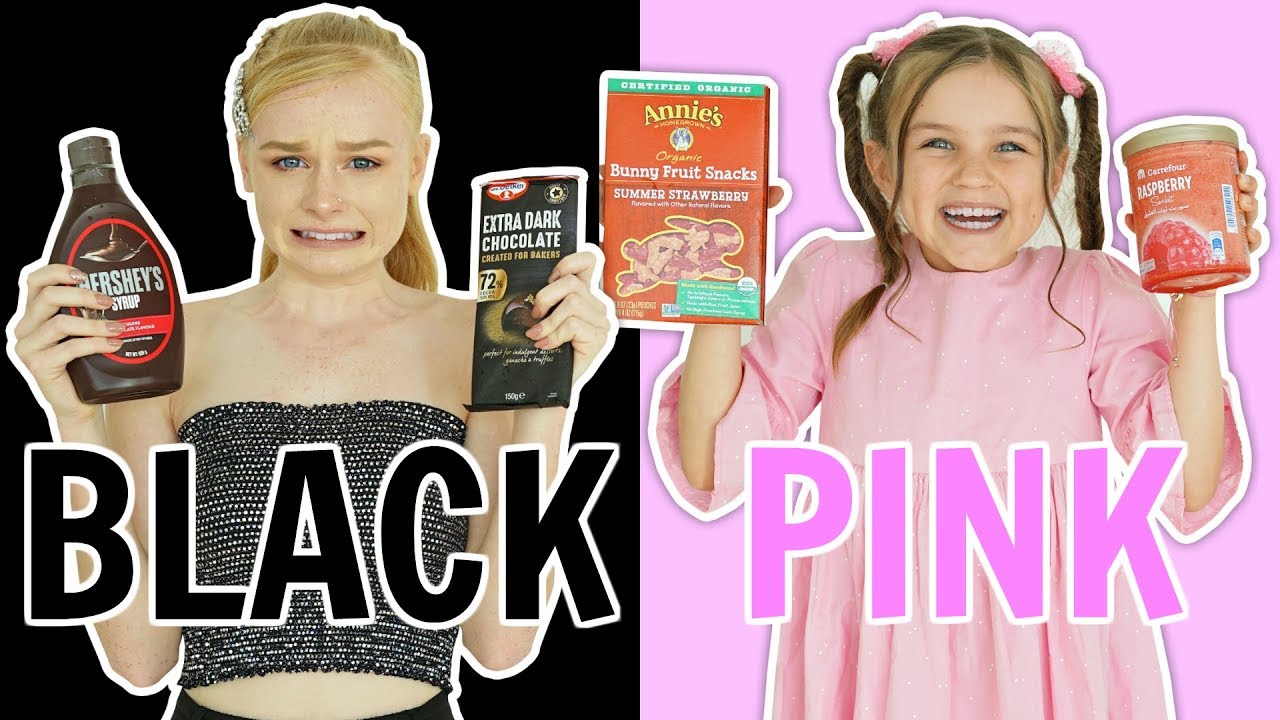 ONLY USING ONE COLOR TO COOK CHALLENGE! | Fizz Sisters - YouTube