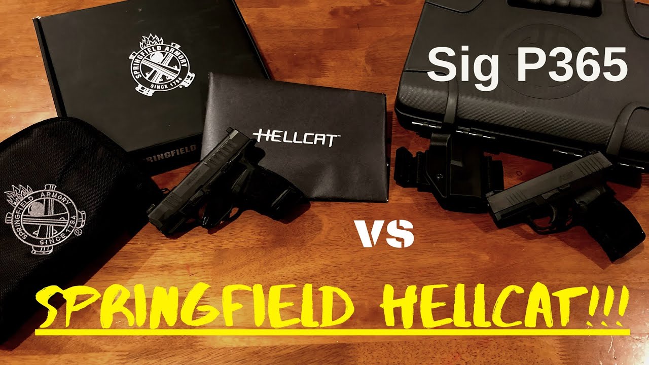 Springfield Hellcat vs Sig P365 and Glock 43! In depth Sub-compact 9mm ...