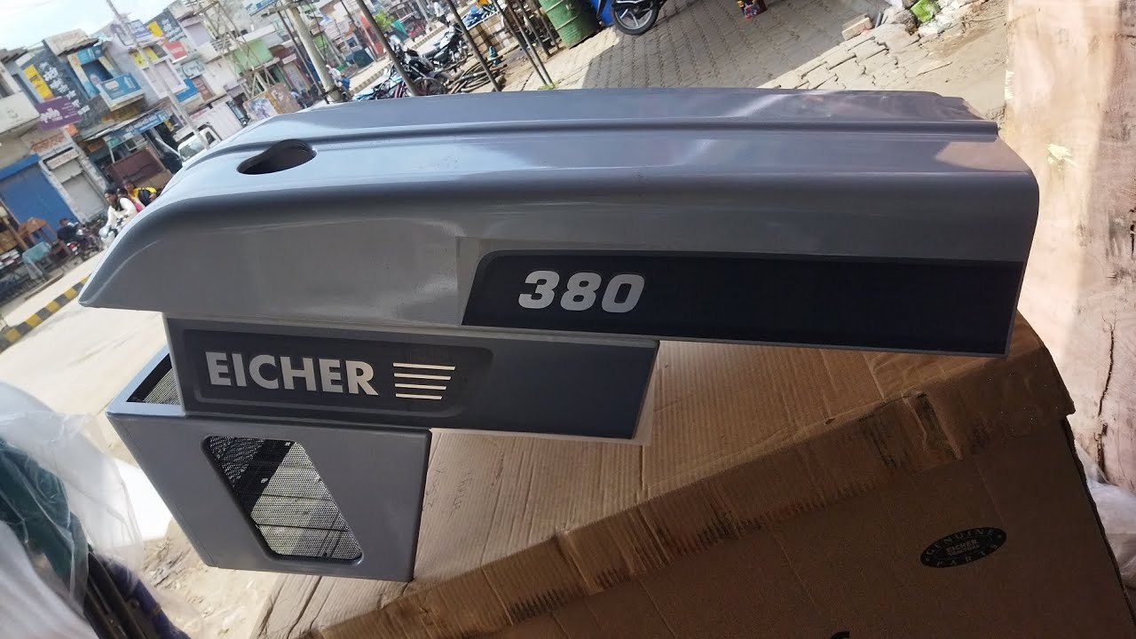 EICHER 380 BONNET ASSEMBLY & FUEL TANK COVER - YouTube