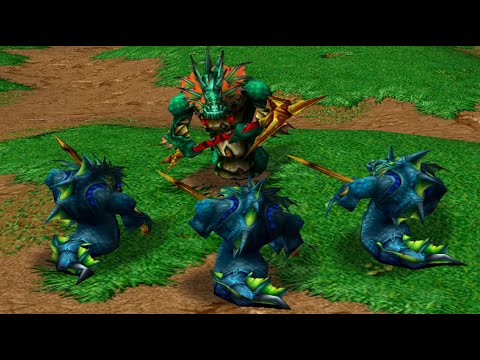 1 Naga Royal Guard VS 3 Naga Myrmidon - YouTube