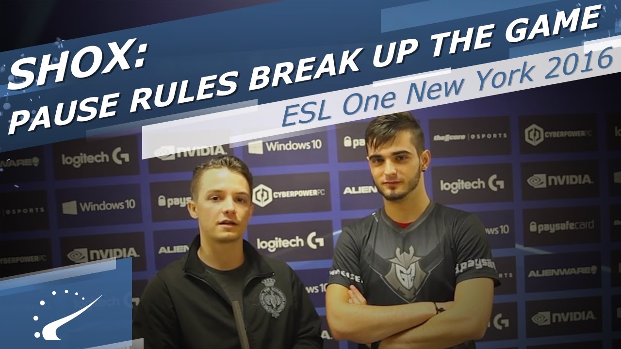 shox: "The new pause rules break up the game" - ESL One New York 2016 ...