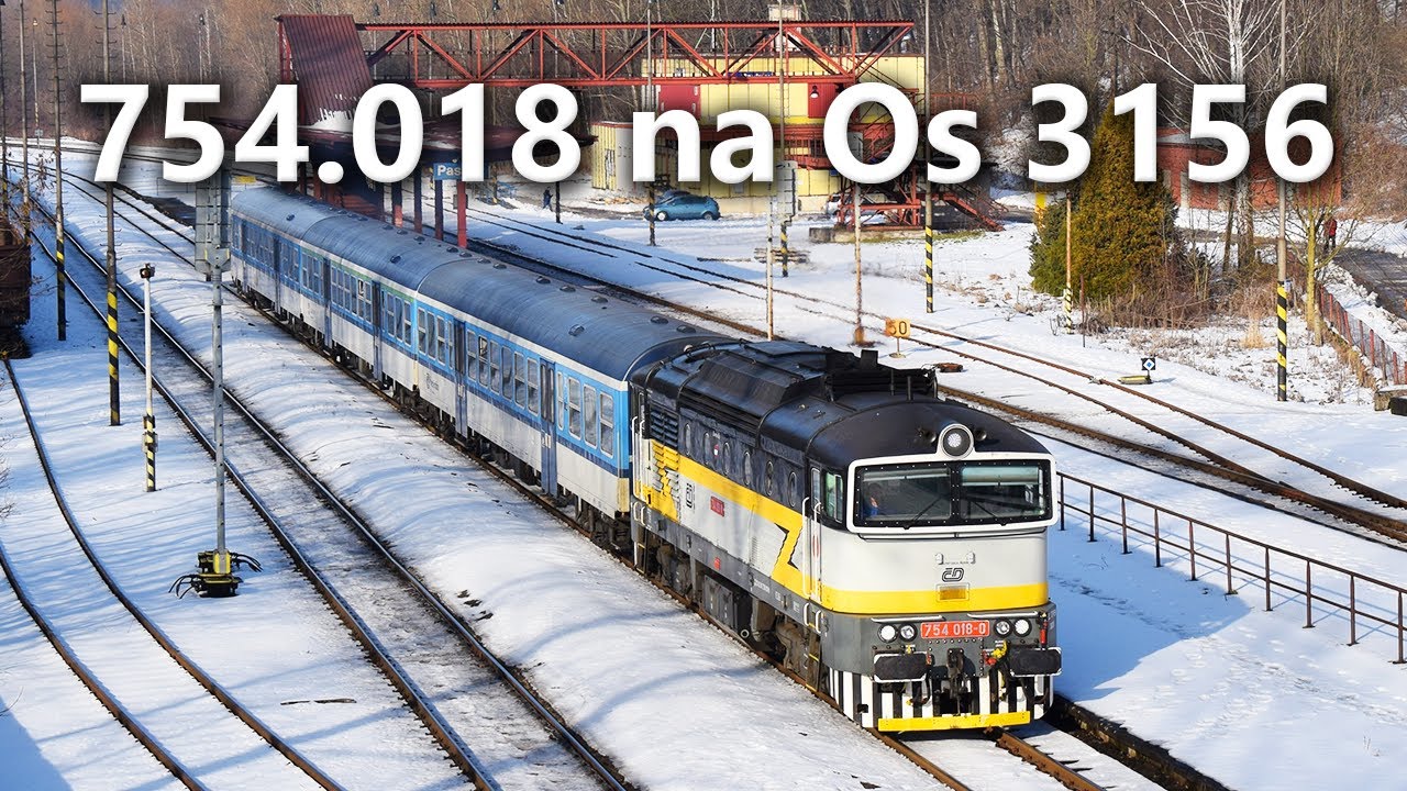 Vláčkaři jsou u toho | 754 018-0 na Os 3156 v Paskově! (20. 2. 2021 ...