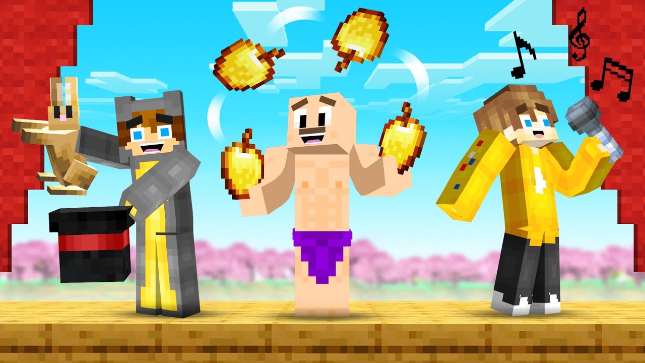 We Hosted a Talent Show in Minecraft Cherry Island! - YouTube