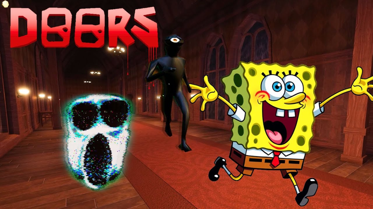 I Play in ROBLOX DOORS ! — feat SpongeBob - YouTube