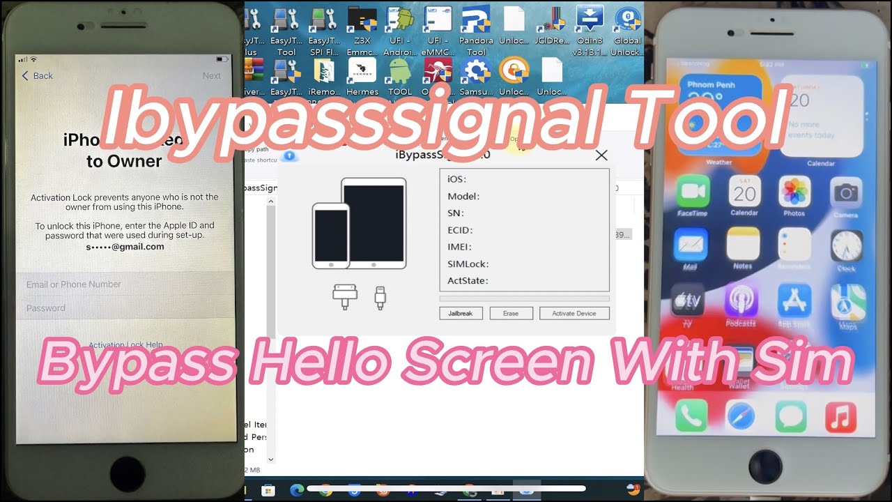 iBypassSignal Tool Bypass Hello Screen with Sim / how to bypass iCloud ...