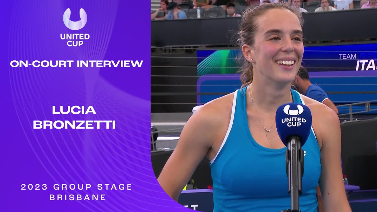 Lucia Bronzetti On-Court Interview | United Cup 2023 Group E - YouTube
