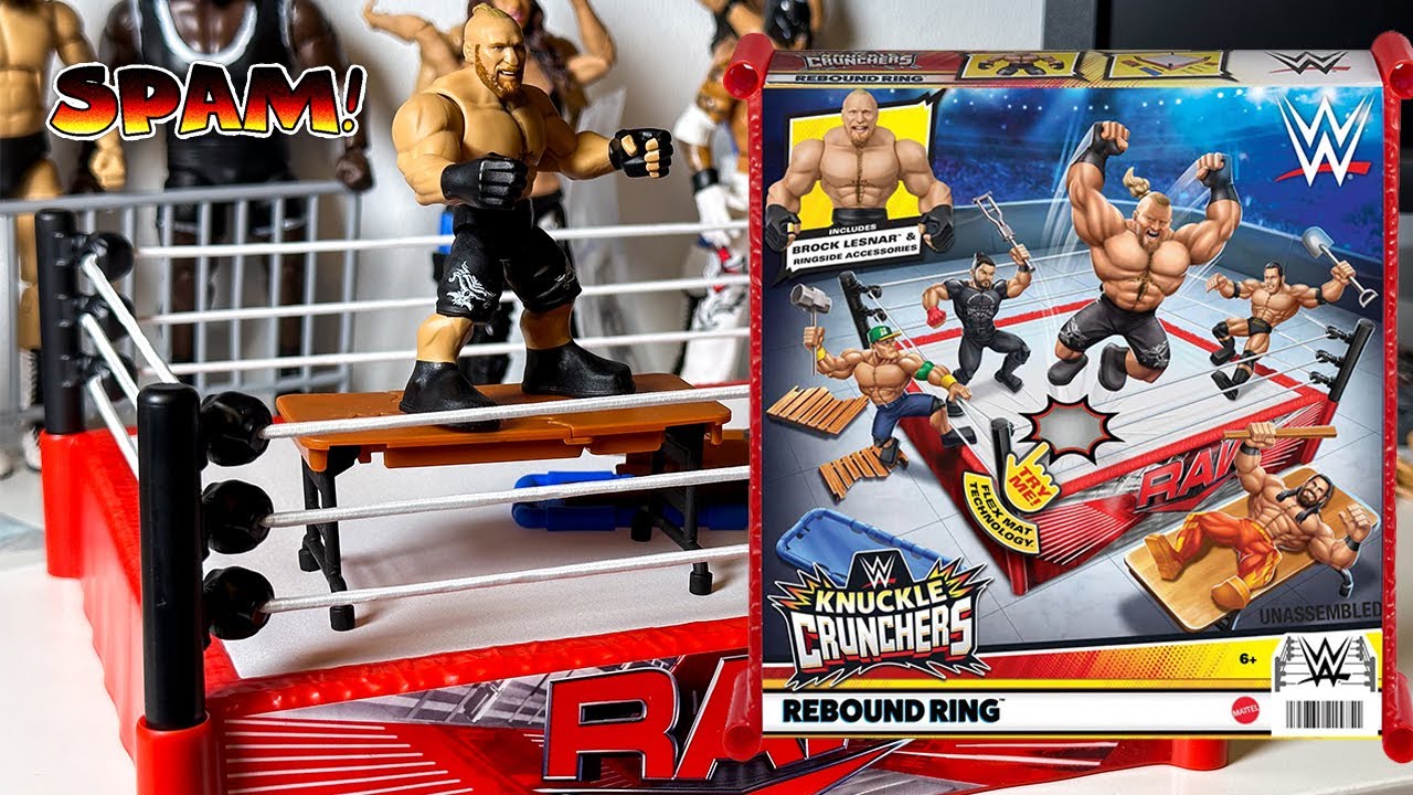 REVIEW: 2024 WWE Mattel Knuckle Crunchers Rebound Ring [With Brock ...