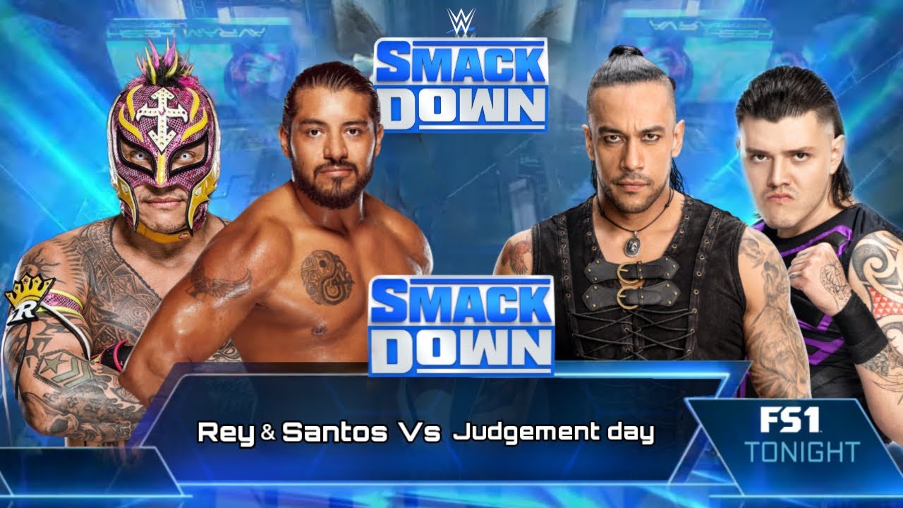 FULL MATCH :- WWE SmackDown MATCH:-Rey & Santos Escobar VS Judgement ...