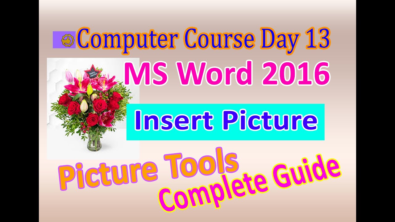 Insert Picture in Word | Picture tools format tab complete guide ...