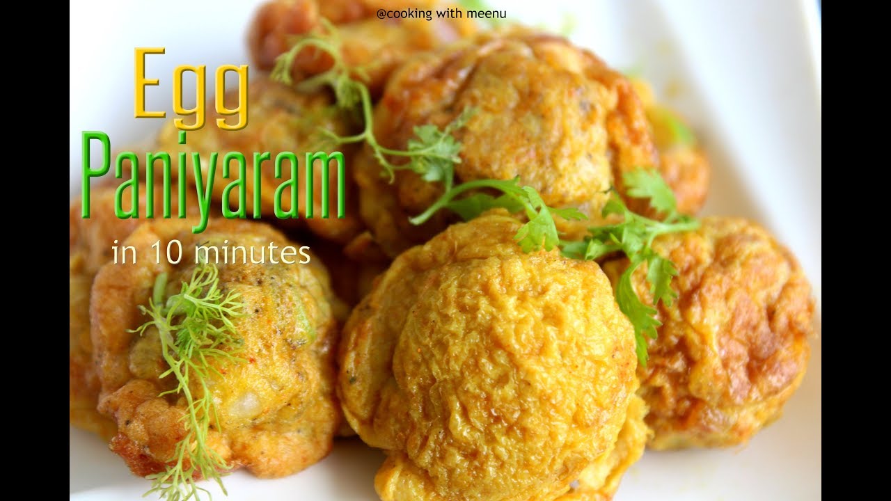 | Egg Paniyaram Recipe | egg bites | Muttai Kuzhi Paniyaram Recipe ...