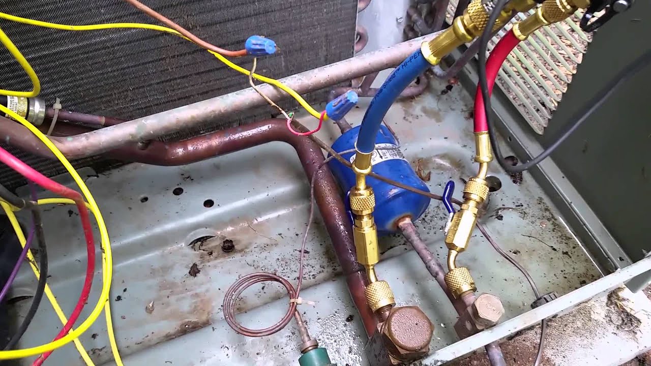 Noisy ruud scroll compressor - YouTube