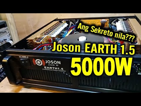 JOSON EARTH 1.5 POWER AMPLIFIER 5000WATTS FULL REVIEW - YouTube