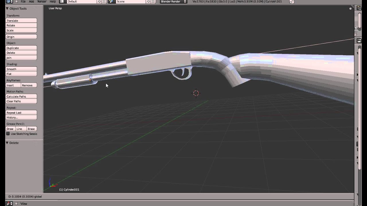 3D Shotgun (Free Blender Model) - YouTube