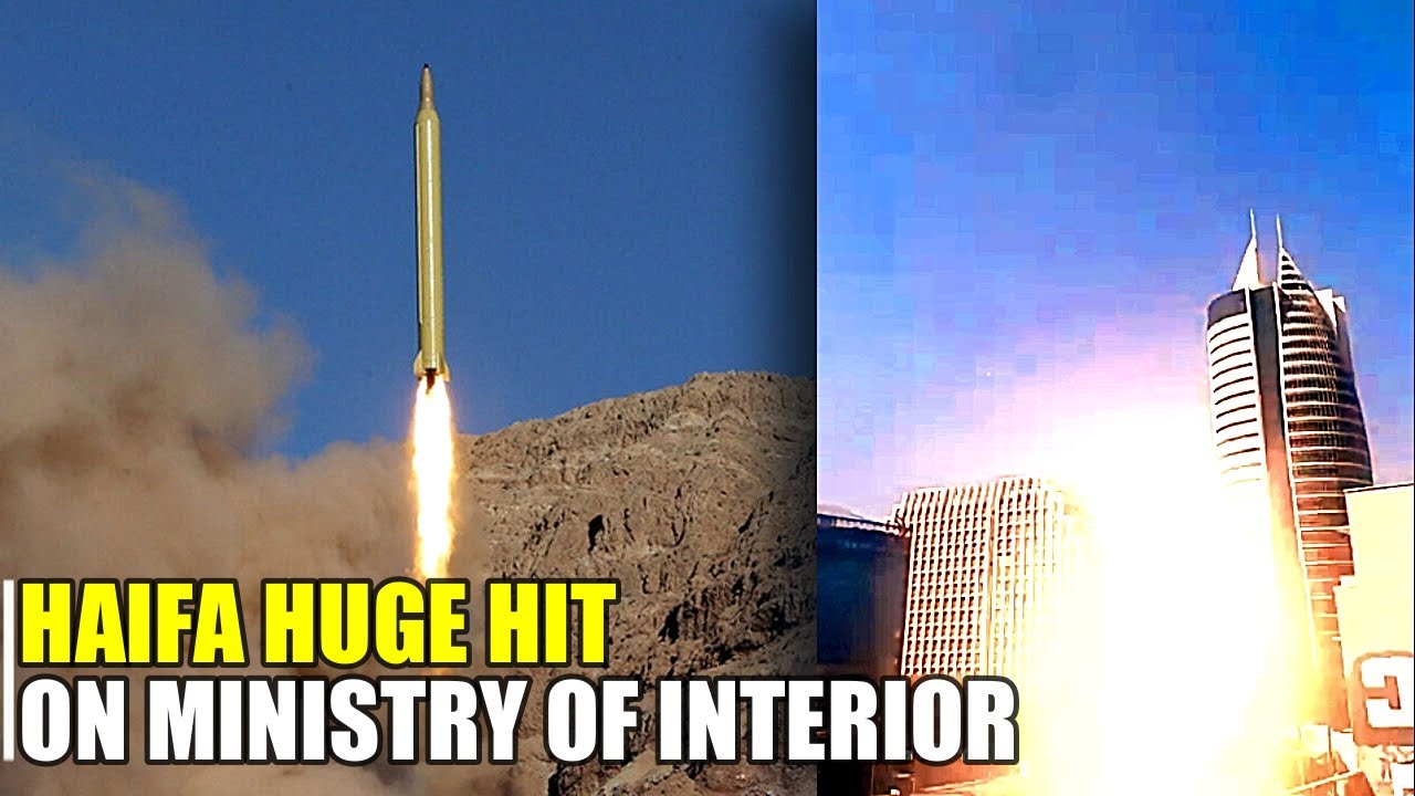 TIT FOR TAT! Huge hit on ministry of interior skyscraper in Haifa - YouTube