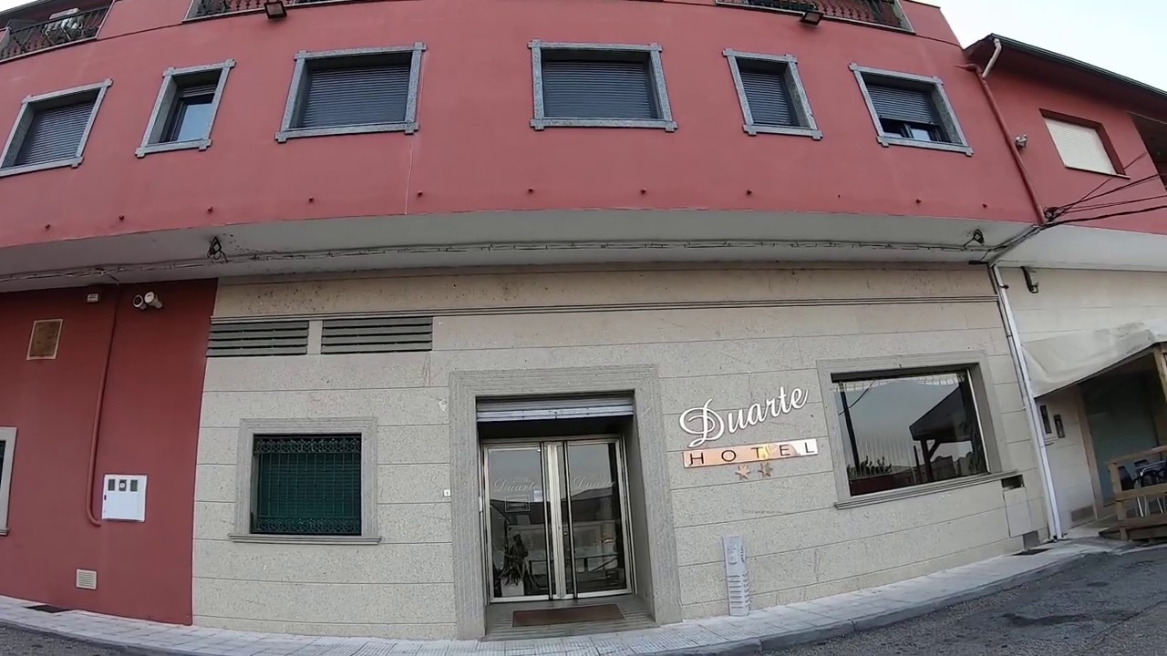 in nepali, In front of hotel duarte , arcade to pontevedra , galicia ...