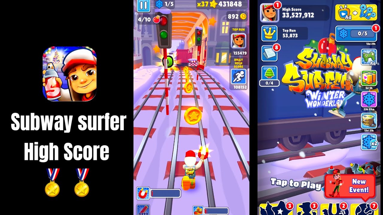Subway Surfer High Score Gameplay 🥰| *subwaysurfer - YouTube