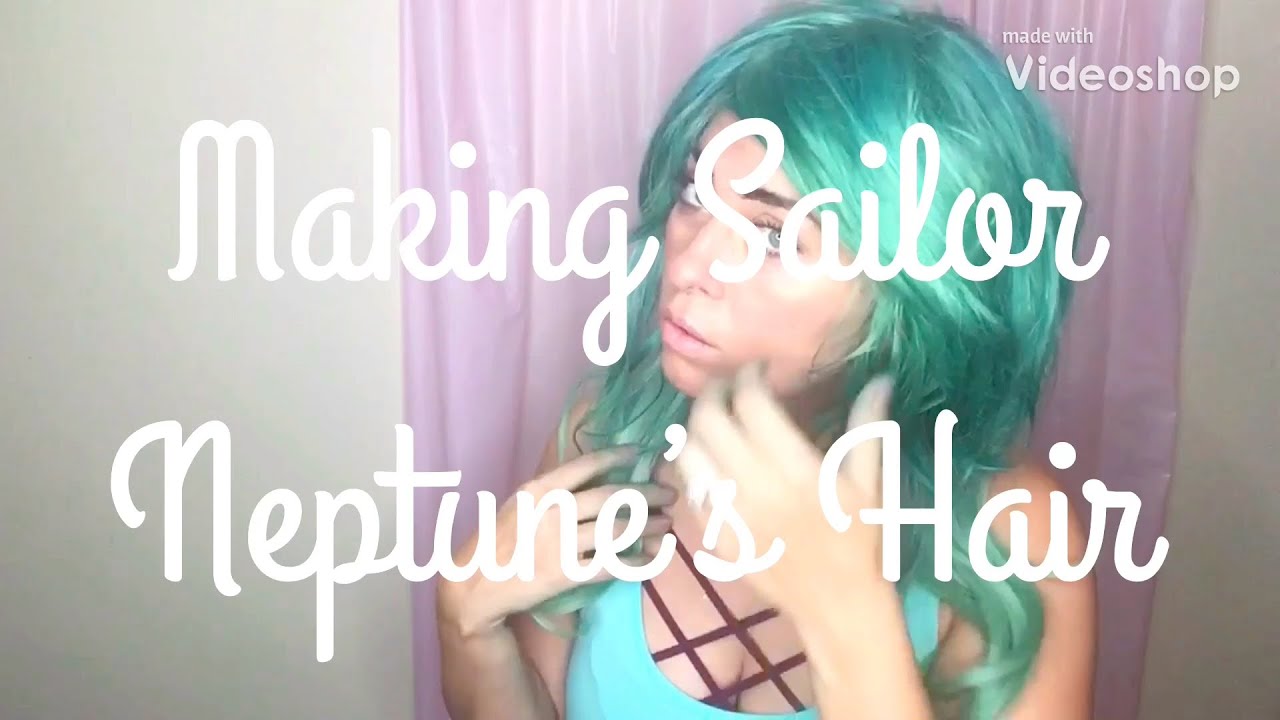 making sailor neptune hair - YouTube