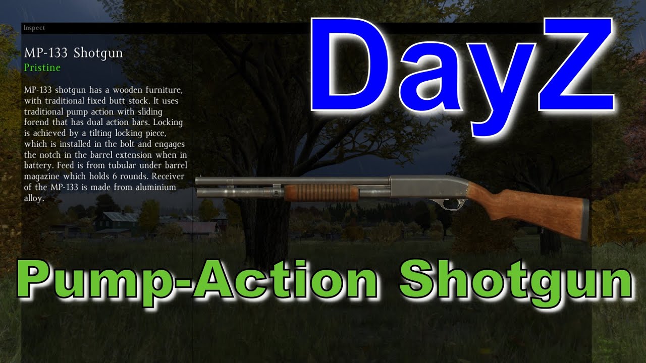 DayZ, NEW Pump-Action Shotgun, MP-133, AWESOME!!! - YouTube