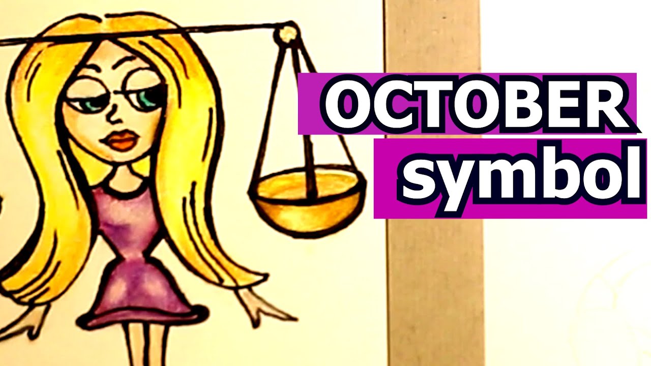 OCTOBER SYMBOL_INDIAN ASTROLOGY #COLOREDPENCIL #PAINTABLE_WORLD# ...