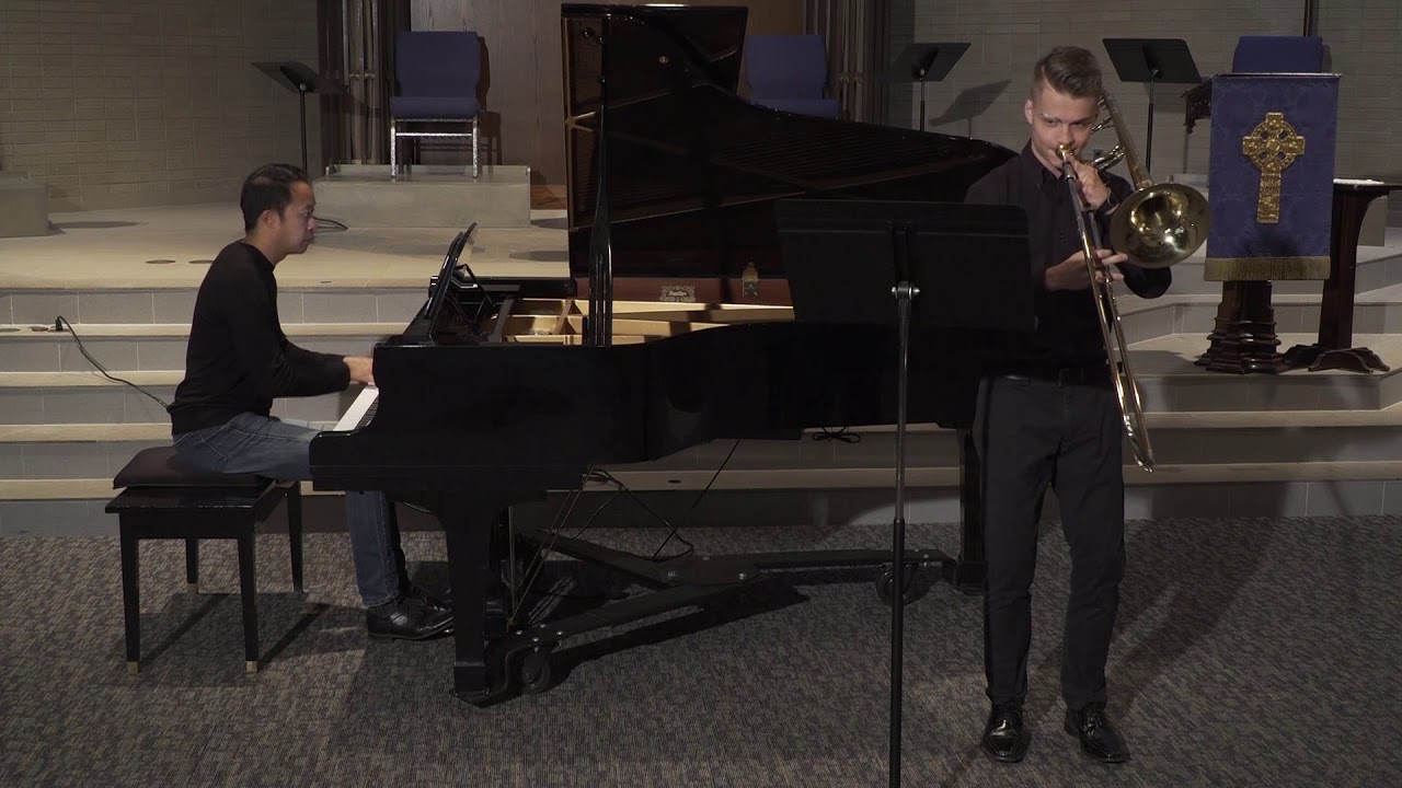Robert Conquer - F. Martin: Ballade for Trombone and Piano - YouTube