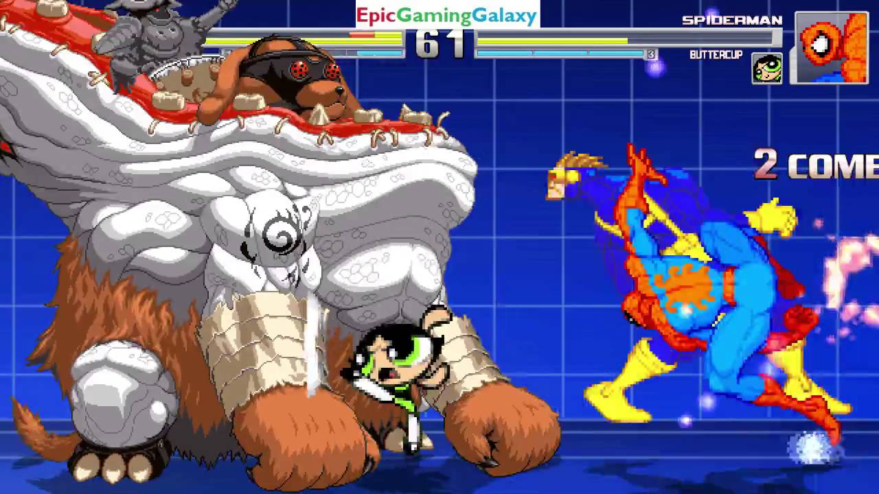 Spider-Man And Buttercup The Powerpuff Girl VS Cyclops & Leopaldon In A ...