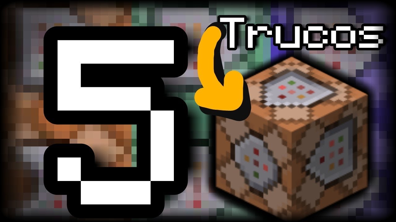 TOP 5 TRUCOS CON EL BLOQUE DE COMANDOS EN MINECRAFT PE - YouTube