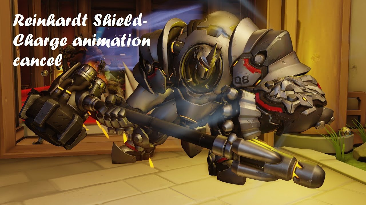 Reinhardt Shield Charge animation cancel - YouTube
