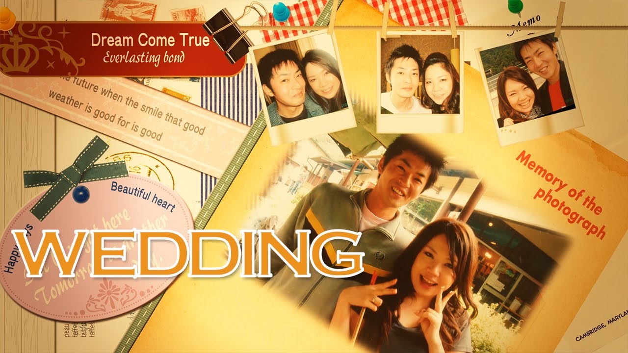 Wedding Opening Video / 結婚式オープニングムービー(Scrapbook Style) - YouTube