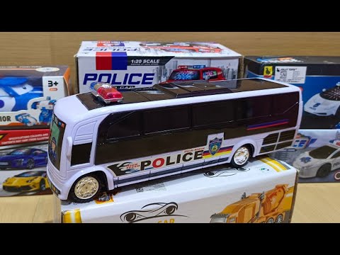 Unboxing: Mobil Bus Polisi, Mobil Bumblebee, Mobil Polisi Patroli ...