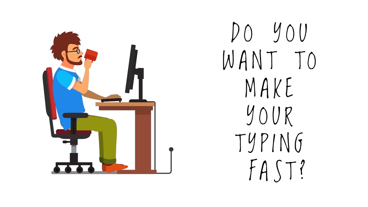 Typing Fast Cartoon