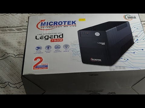Microtek UPS Legend 750M ID2 230VAC/360W Product Unboxing - YouTube