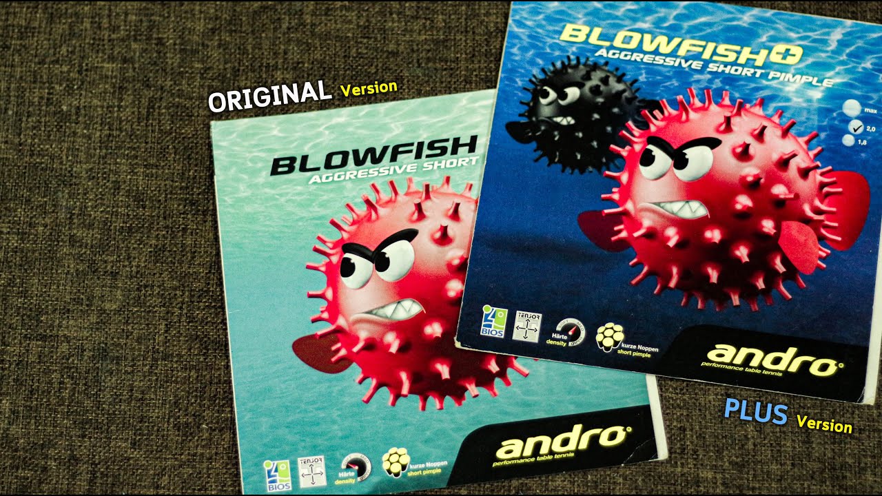 Test & Review Short Pips '' Andro Blowfish and Blowfish Plus '' - YouTube