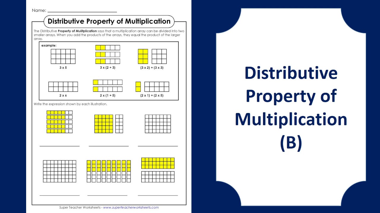 Gr. 6 Chapter 6 Distributive Property of Multiplication B - YouTube