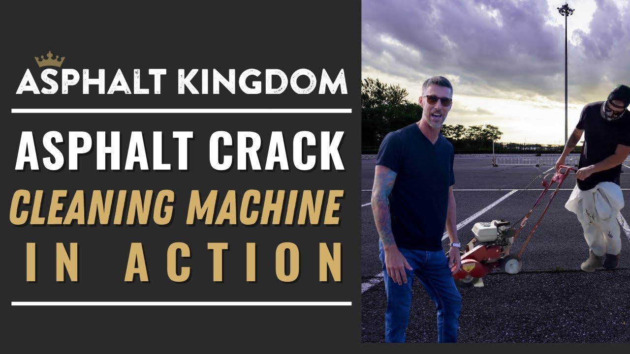 PREP ASPHALT CRACKS FAST AND EASY | ASPHALT CRACK CLEANING MACHINE ...