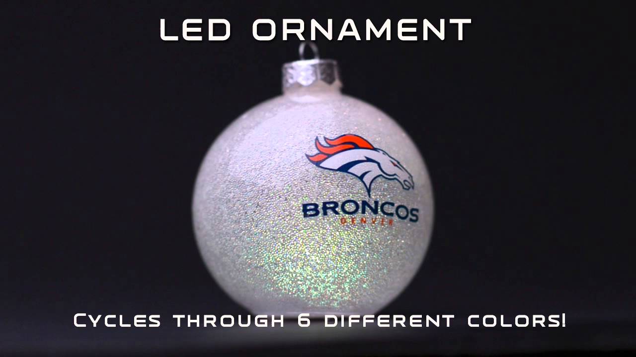 NFL Color-Changing LED Ornament - YouTube